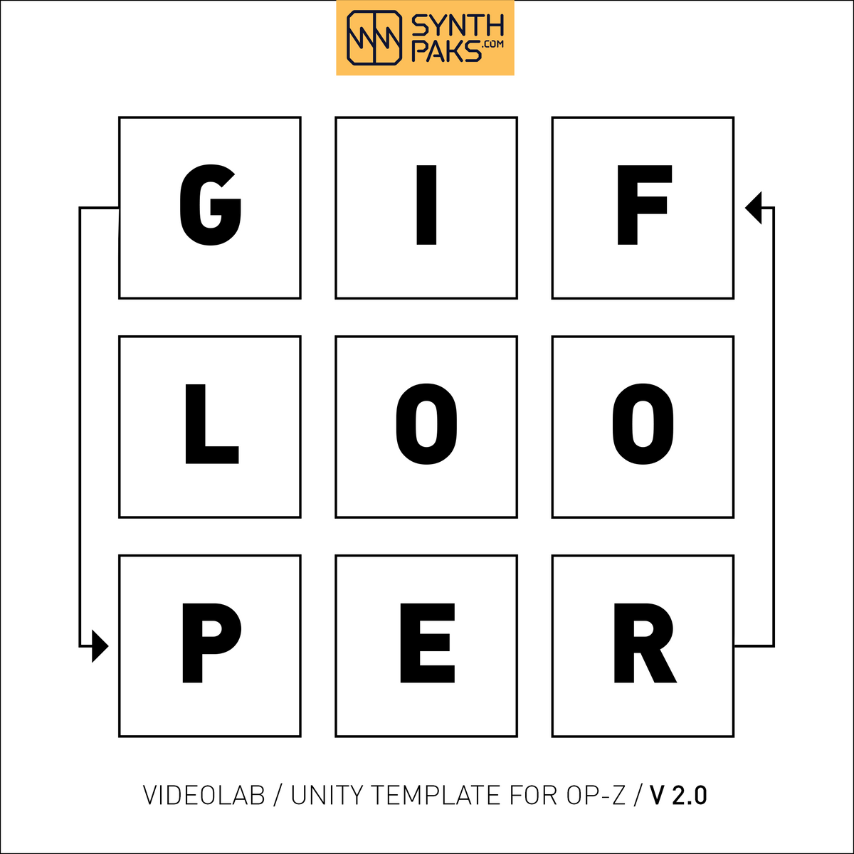 GIF Looper Template Project BETA - 2.0 - for OP-Z App - Videolab